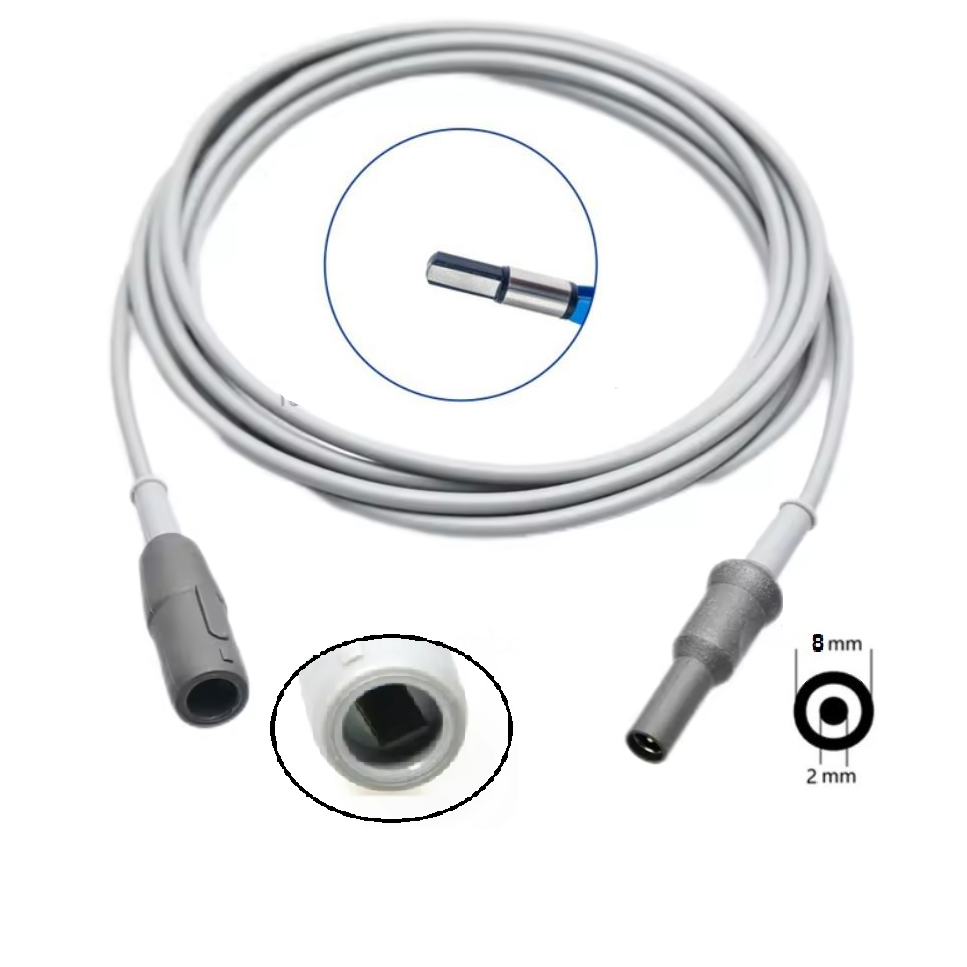 Кабель биполярного пинцета (Евростандарт) коагулятор Karl Storz Erbe Martin Bowa 8/2мм