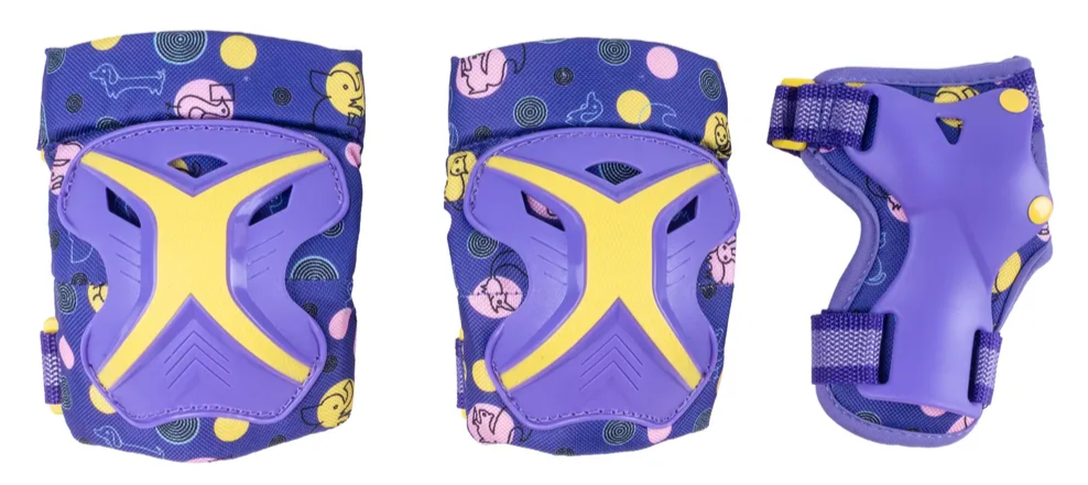 Н-р защиты д/роликовых коньков Safe fit kids 3.0 purple M