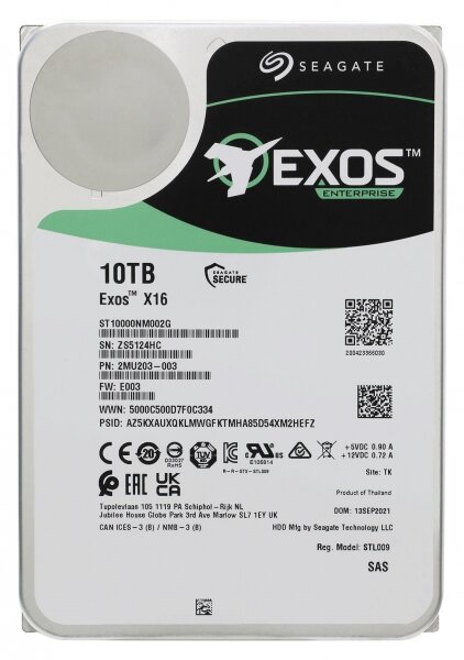 Жесткий Диск Seagate ST10000NM002G 10Tb 7200 SAS 3,5" HDD