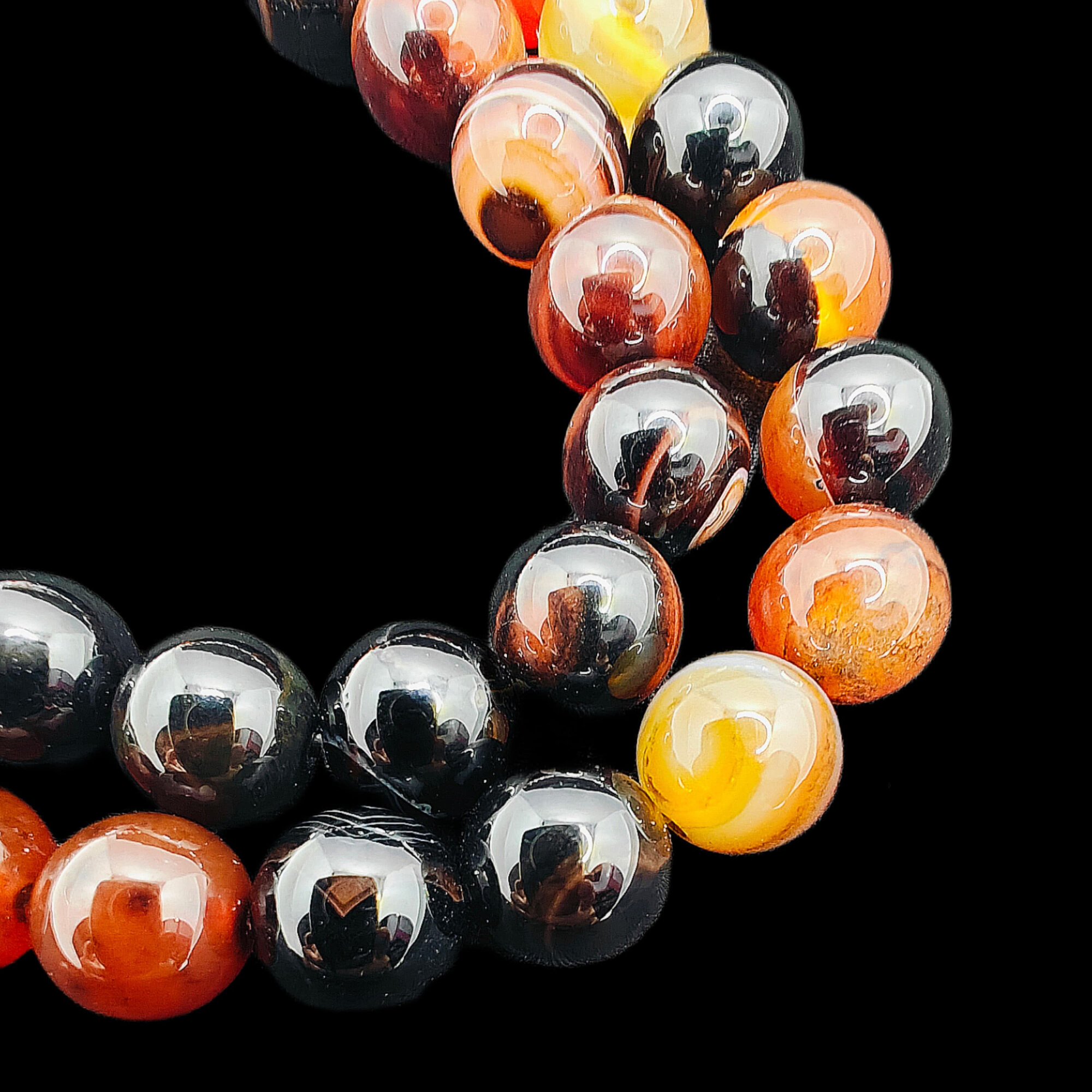 Агат красный бусины шарик 10 мм, 36-38 см/нить, около 40 шт, для браслетов, бус, украшений