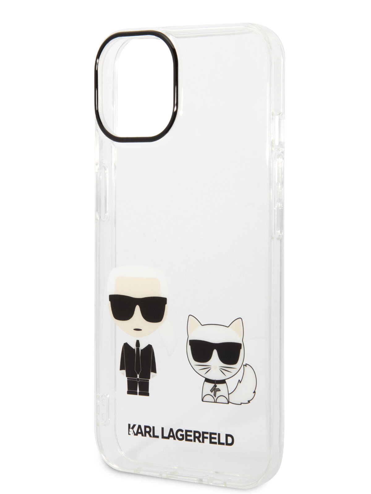 Lagerfeld для iPhone 14 Plus чехол PC/TPU Karl & Choupette Hard Transparent