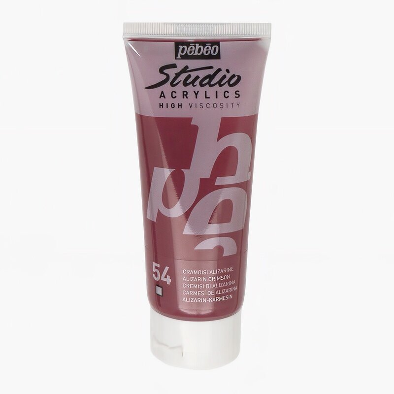 Краска акриловая Pebeo Studio Acrylics, 100 мл, ализарин малиновый