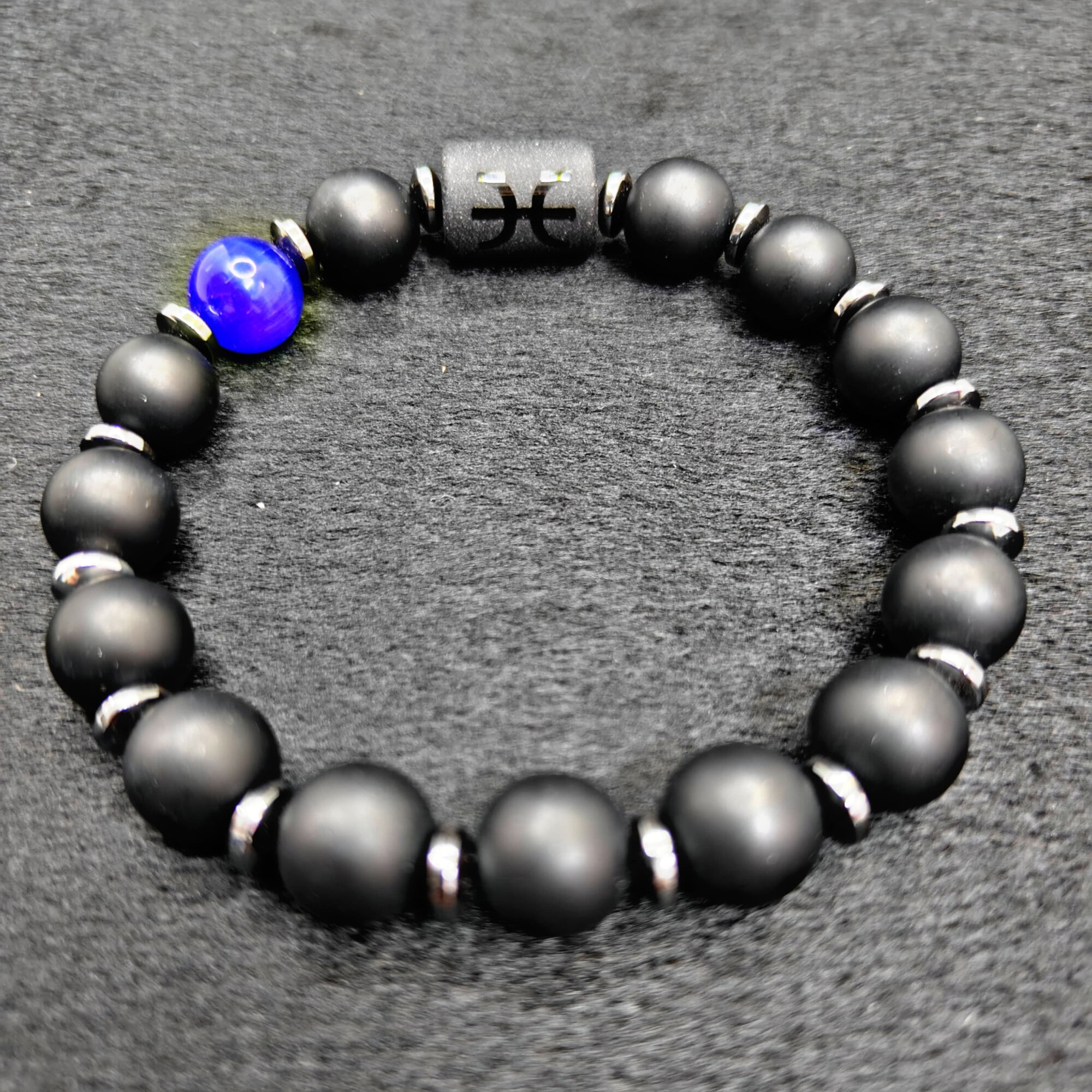 Браслет, оникс, шунгит, гематит