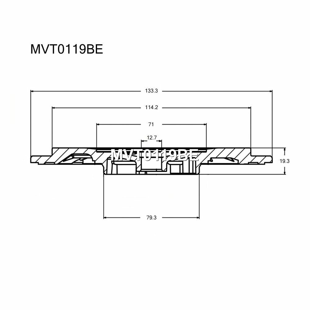 Маслоотражатель турбокомпрессора для легковых автомобилей Krauf MVT0119BE