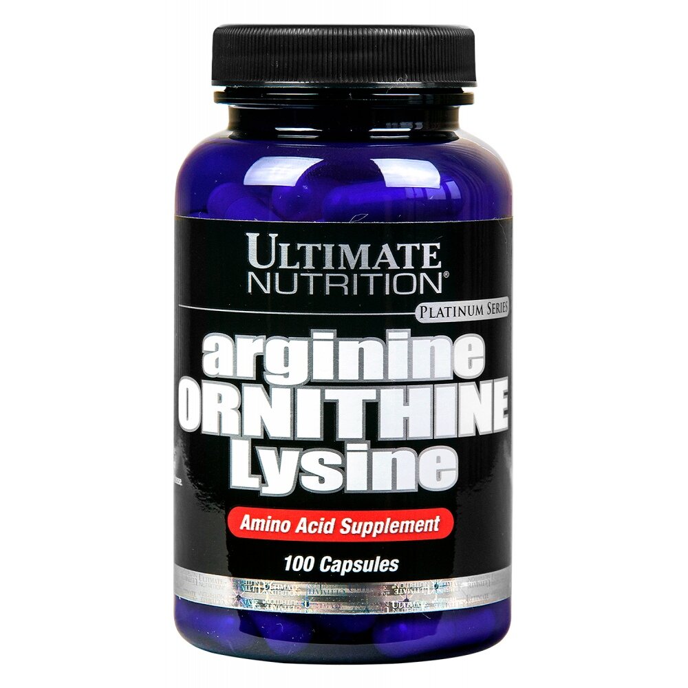 Ultimate Nutrition Arginine-Ornithine-Lysine, 100 капсул
