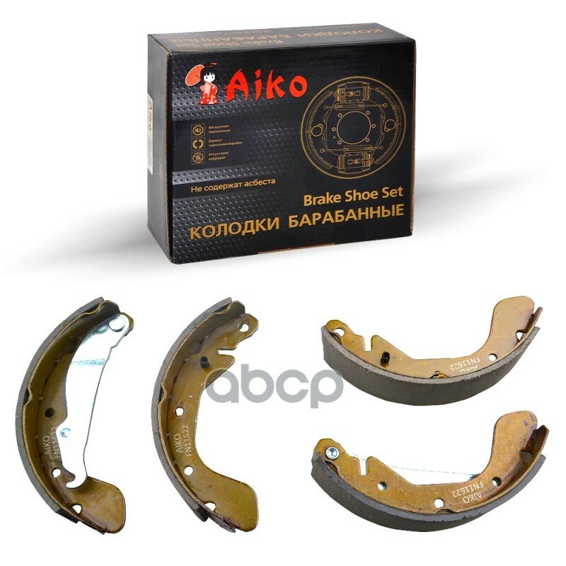 Колодки барабанные CHEVROLET Lanos / DAEWOO Nexia (1997-2016) AIKO арт. FN11622