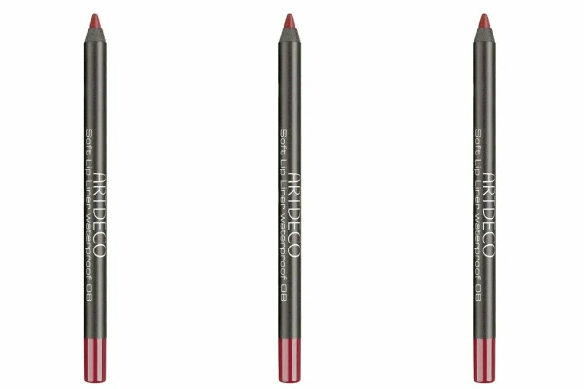Карандаш для губ ARTDECO Soft Lip Liner Waterproof, водостойкий, тон 113, 1,2 гр, 3 шт