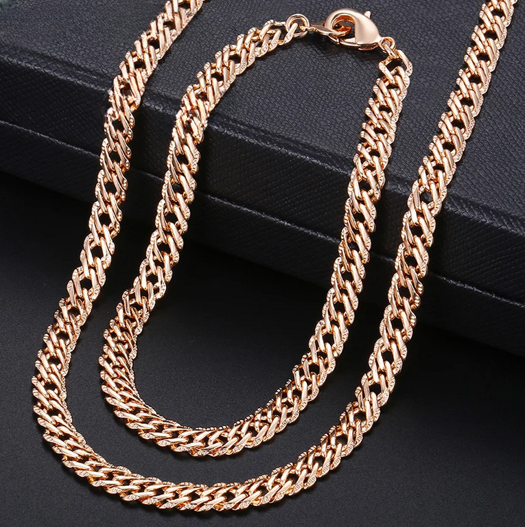 Комплект бижутерии: браслет, цепь