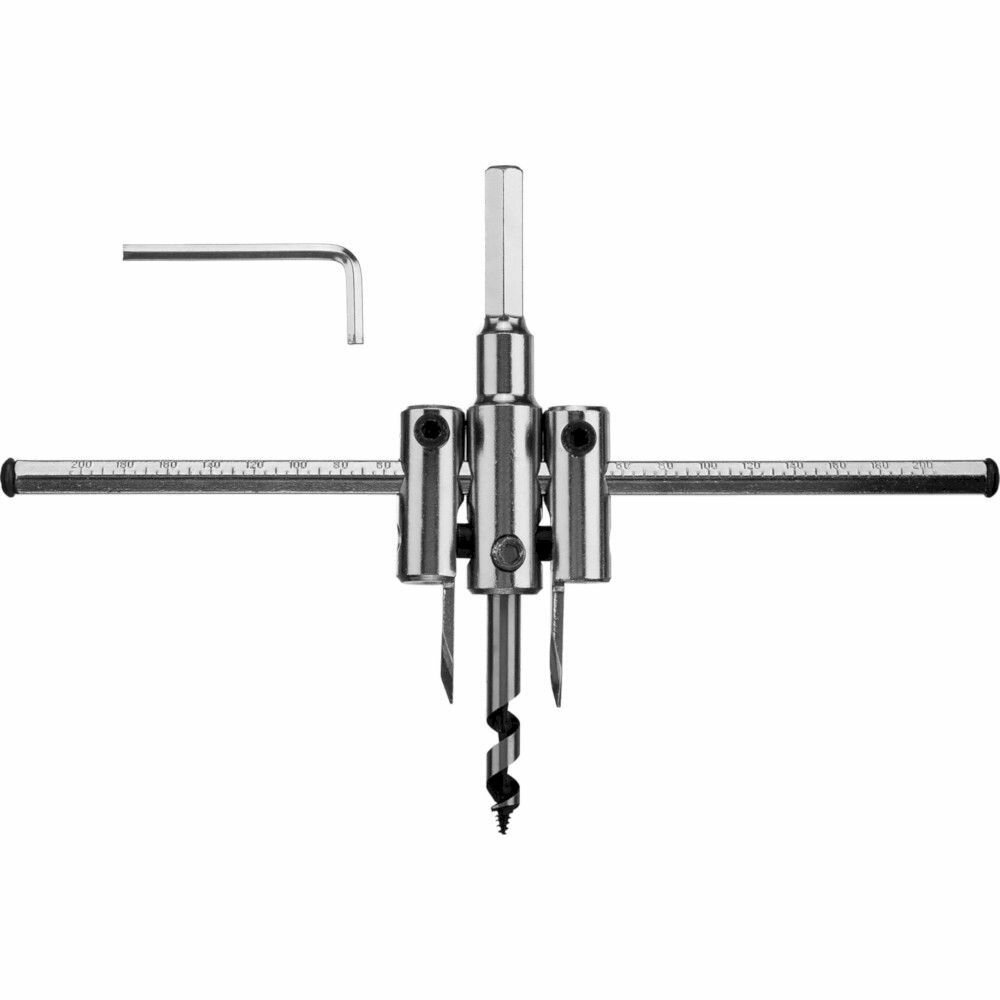 ЗУБР D 30-200 мм, глубина реза 30 мм, сверло по дереву регулируемое 29440-200