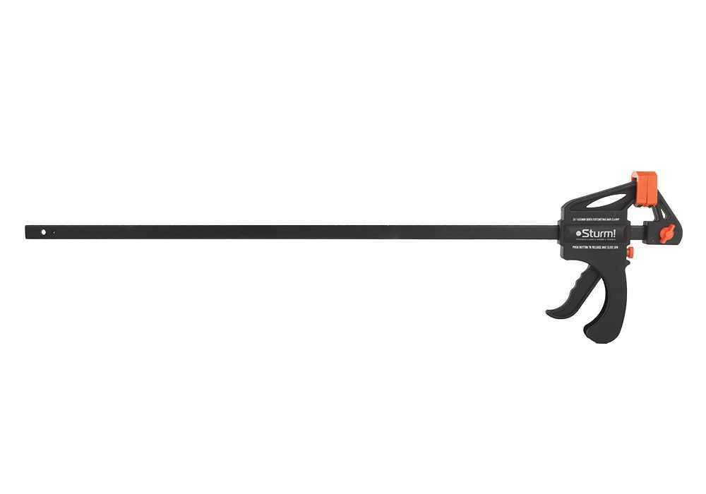 Струбцина быстрозажимная, зев 60см, глубина 7см, надежная фиксация, Sturm! 1078-04-60