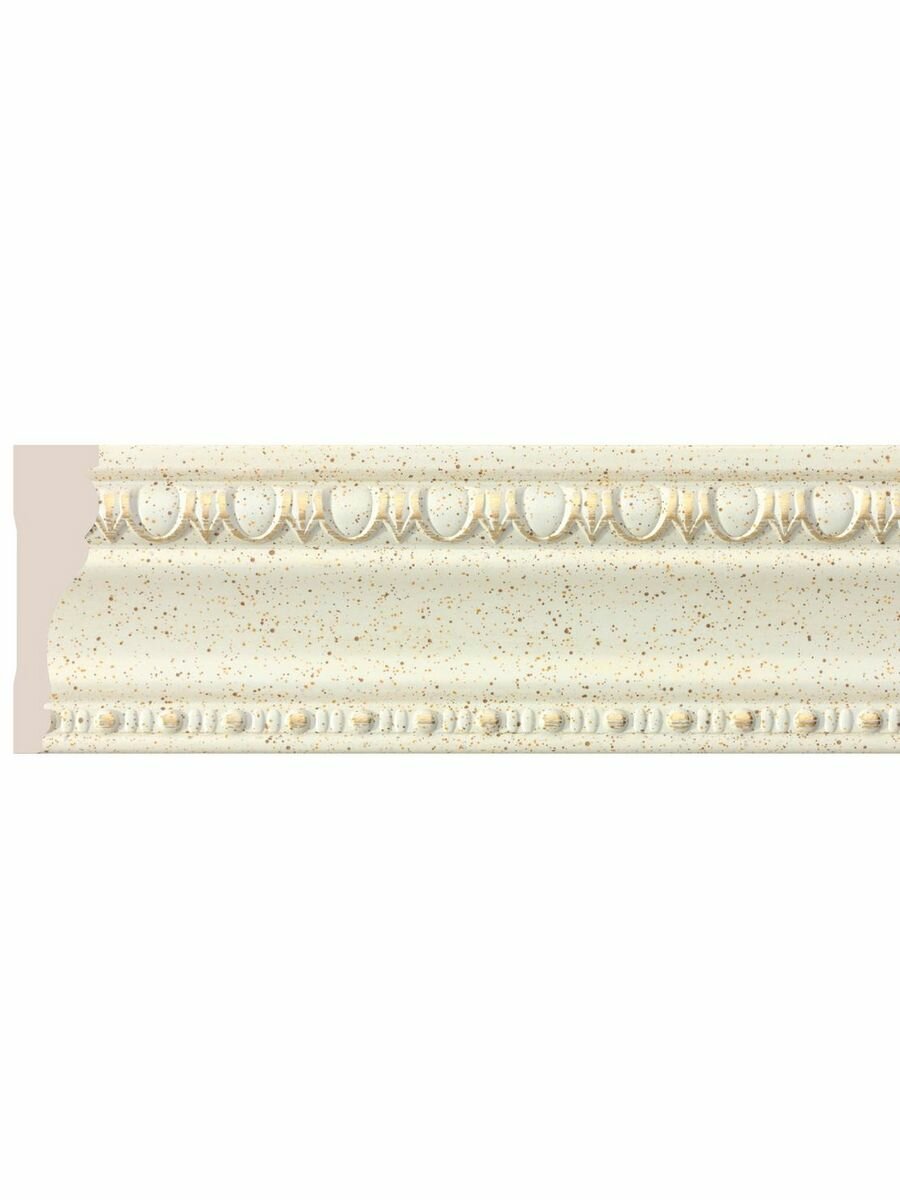 Плинтус потолочный Молдинг на стену декор, 1100х90х25 мм Патина - 2 шт.