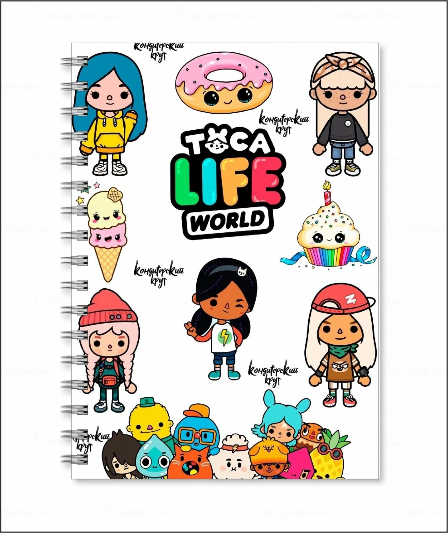 Тетрадь формата А5 "Тока Бока"