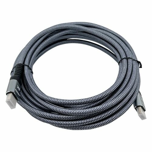 Кабель 2.1V, HDMI (m) (прямой) - HDMI (m) (прямой), GOLD , 5м, черный