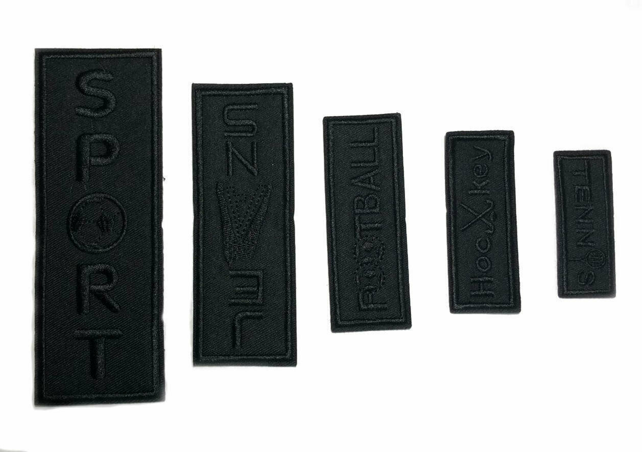 Набор термоаппликаций (нашивка-патч)/Нашивка на одежду, 5 шт./ Sport, Football, Hockey, Tennis/ Спорт, футбол, хоккей, теннис