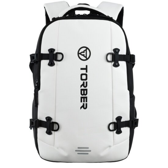 Рюкзак спортивный Torber Xtreme 18", белый/чёрный, 31 х 12 х 46 см, 17л