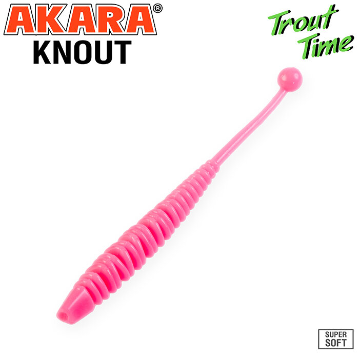 Силиконовая приманка Trout Time KNOUT 2,5 Tu-Frutti 63.5мм, 10 шт. №420