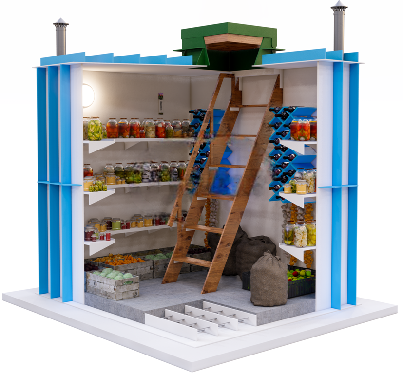 Пластиковый погреб ГудВэй Классик 4,5*2м