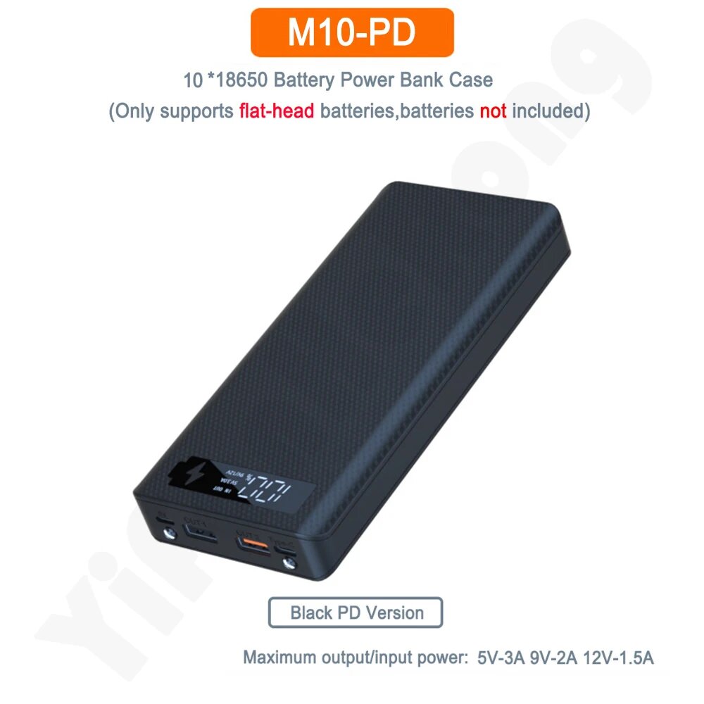 Внешний аккумулятор YiFanHeRong M10-PD, черный