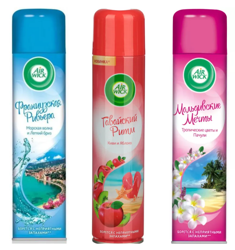 Освежитель воздуха(Микс 10) Air Wick 290 мл х 3 шт