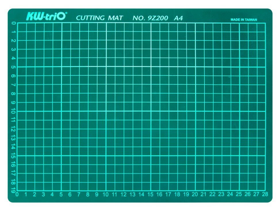 Подкладка для резки Kw-Trio 9Z200 A4 300х220мм зеленый