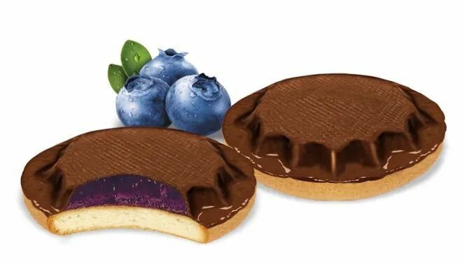 Печенье БисквиШок черника 1,2кг.