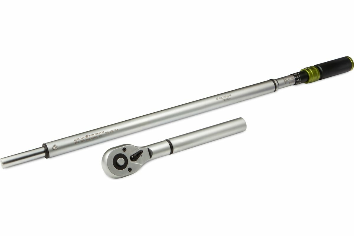 Дело Техники Ключ динамометрический 3/4" с быстрой фиксацией момента 150-800 Нм 691380