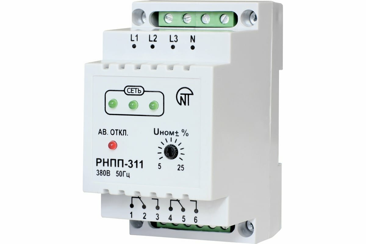 Новатек-Электро РНПП-311 Реле напряжения, перекоса и последовательности фаз 3425600311