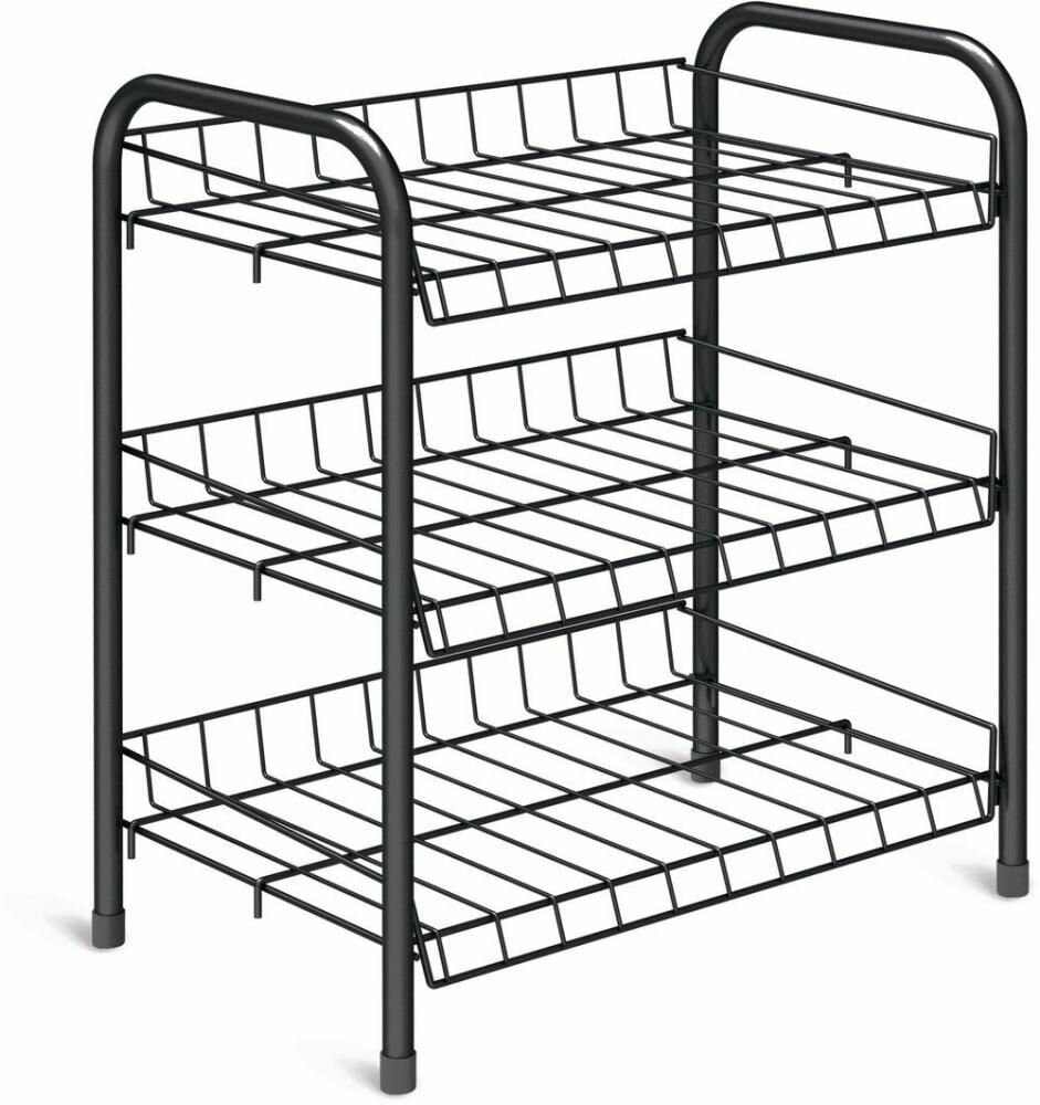 Этажерка для обуви Nika ЭТ4/Ч (черная, 46х28х52 см.)