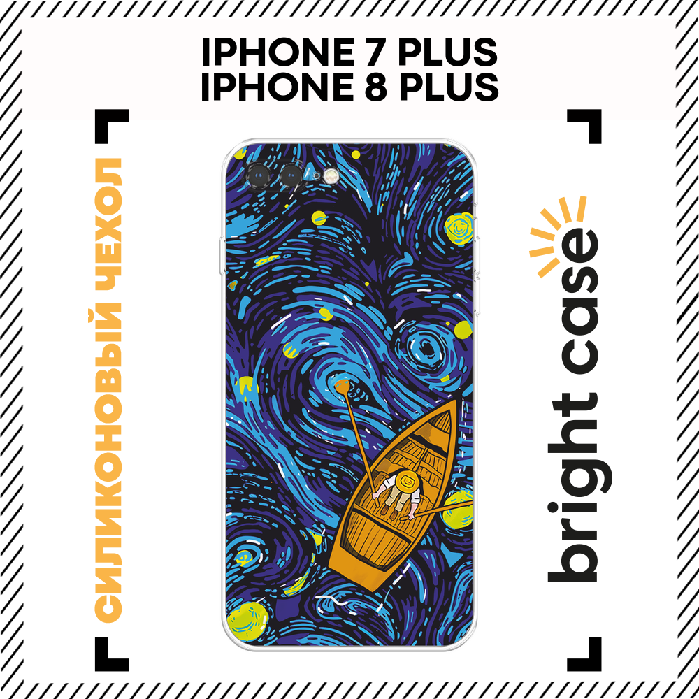 Чехол на Apple iPhone 7 Plus/8 Plus / Айфон 7 Plus/8 Plus с принтом Лодка Ван Гога