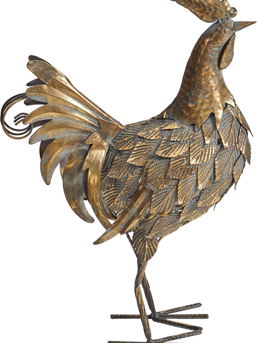 Декор настольный Glasar Петух 32х16х50 см, железо