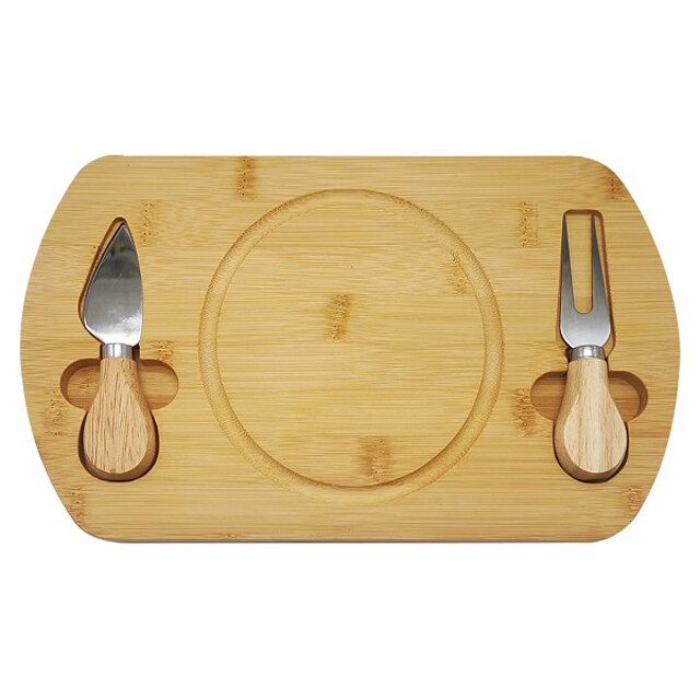 ATMOSPHERE Nature 3 предмета набор для сыра из нержавеющей стали и бамбука для подачи