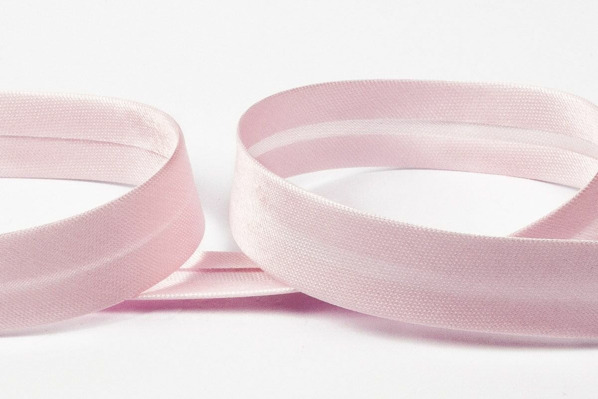 Косая бейка "Gamma" GK-15P 14 - 15 мм 132 м 1 м №027 розовый