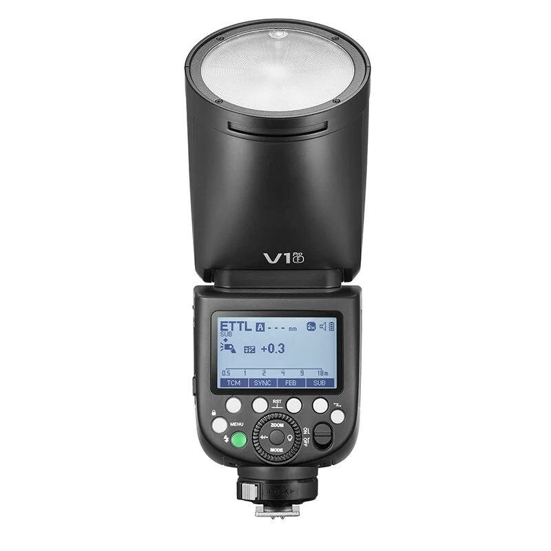 Вспышка накамерная с круглой головкой Godox V1Pro F TTL для Fujifilm