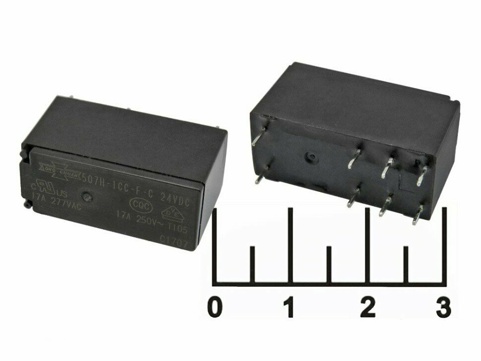 Реле =24V 17A/250V 507H-1CC-F-C