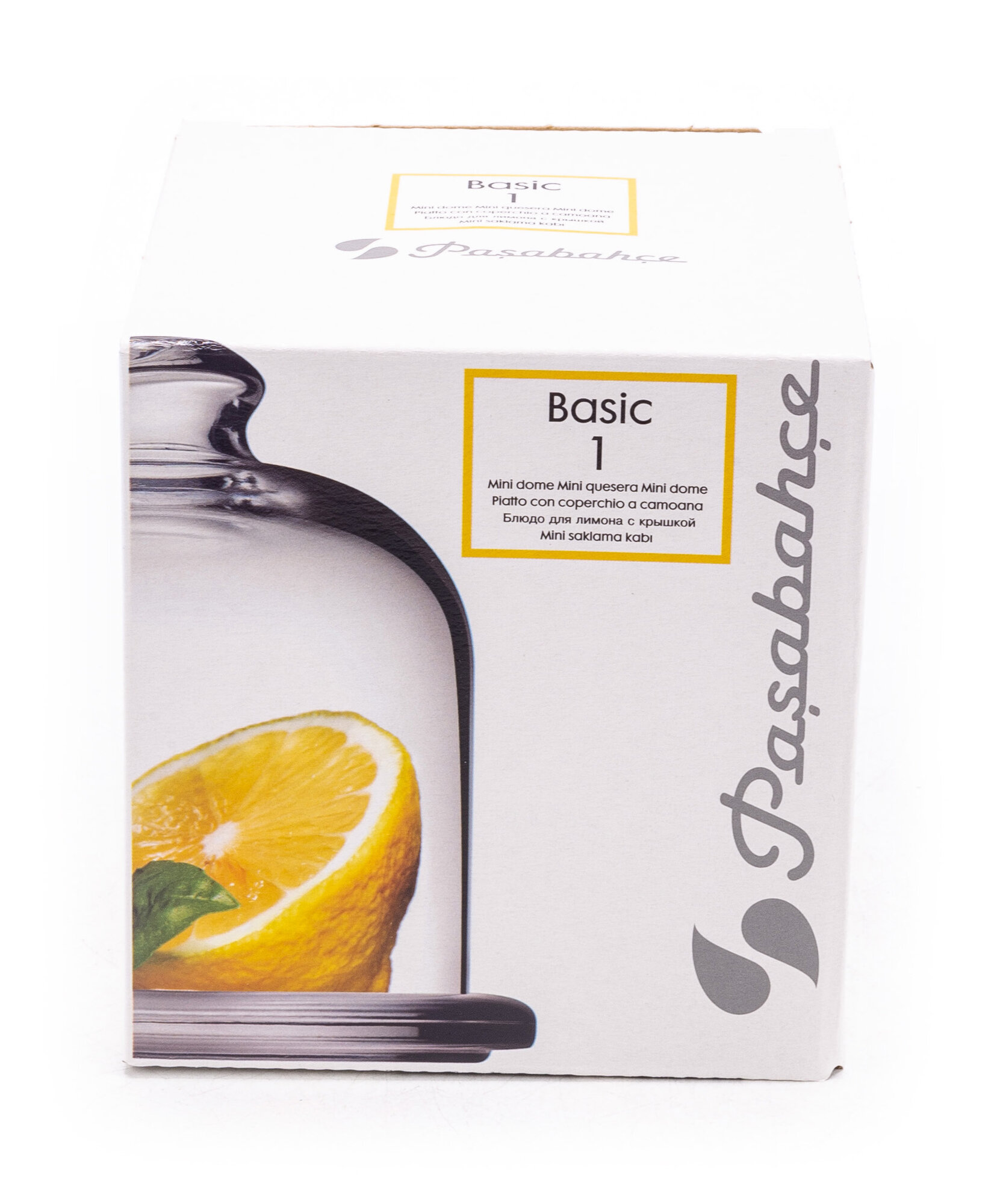 Лимонница с крышкой Pasabahce / Пашабахче Basic из стекла, прозрачная, 10.6х11.5х1,6см / контейнер для лимона / сервировка стола