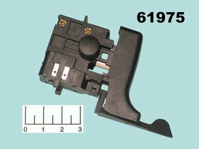Кнопка для электроинструмента FA2-4/1BEK-6 черная 6A (№253)