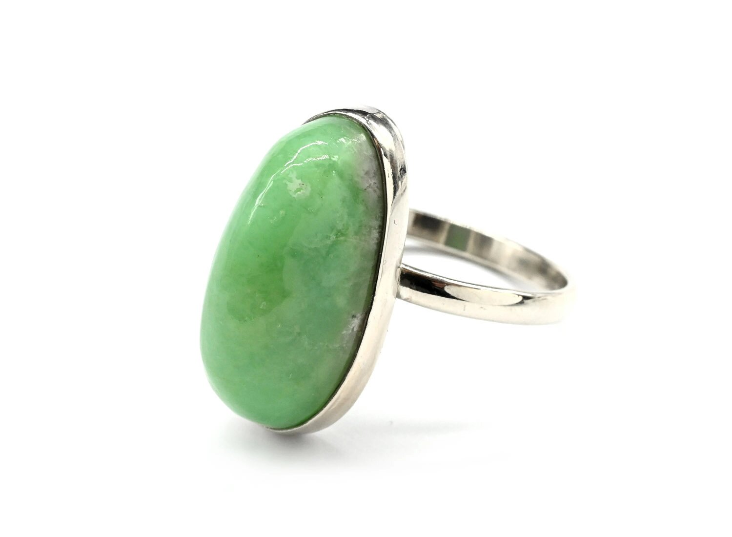 Кольцо, хризопраз