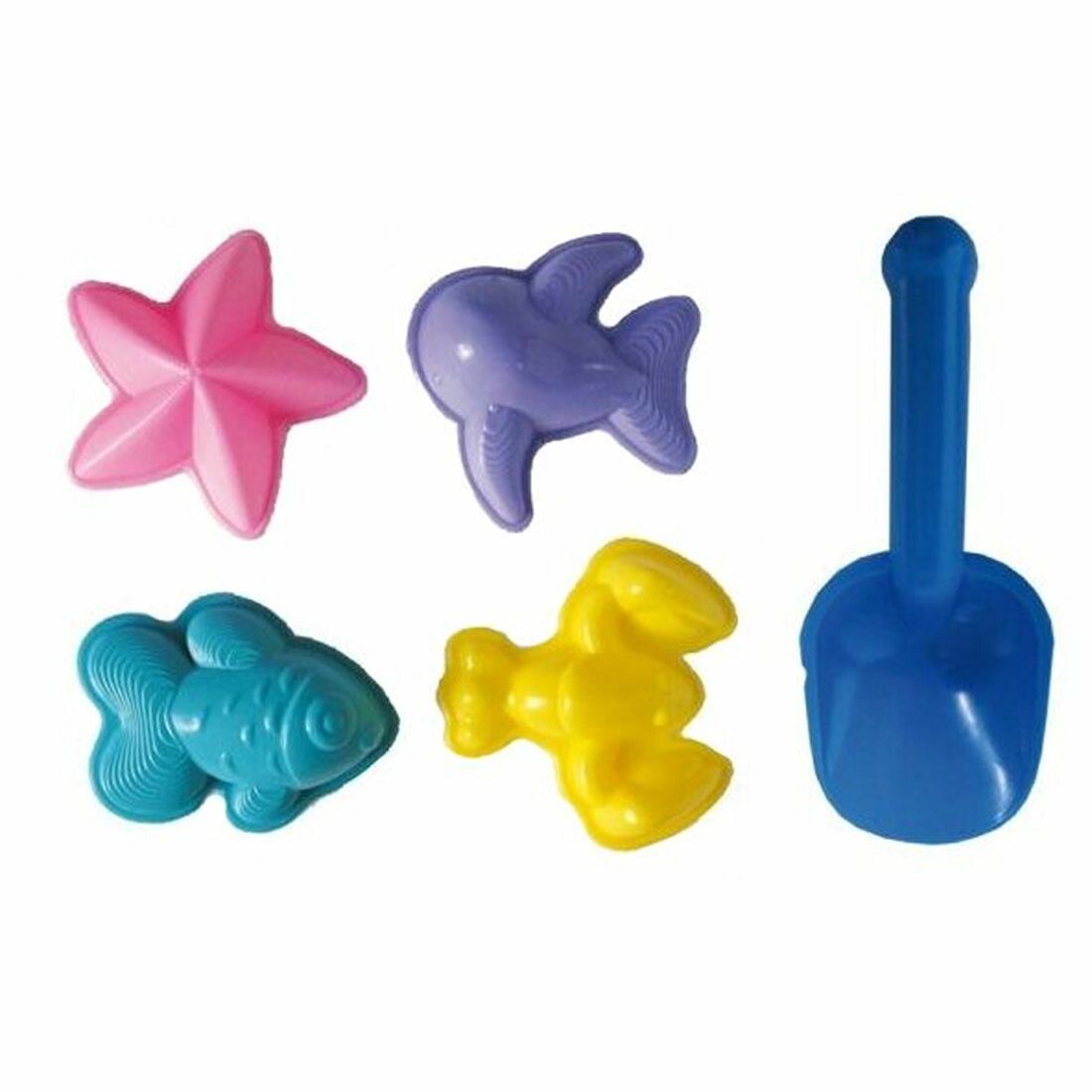 Игра Детский песочный набор 5пр. (формы для песка море 4шт, совок)