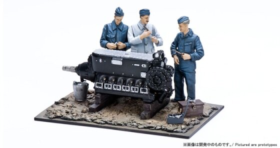 SWS06-F03 Zoukei-mura He 219 A-0 Engine Maintenance Set 1/32