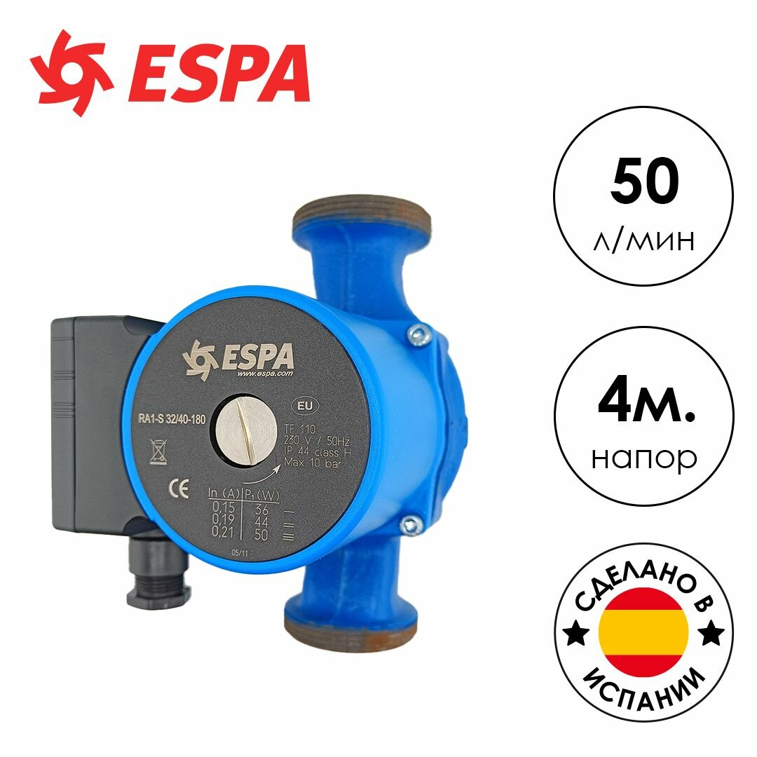 Циркуляционный насос ESPA RA1-S 32-40-180 (167415)
