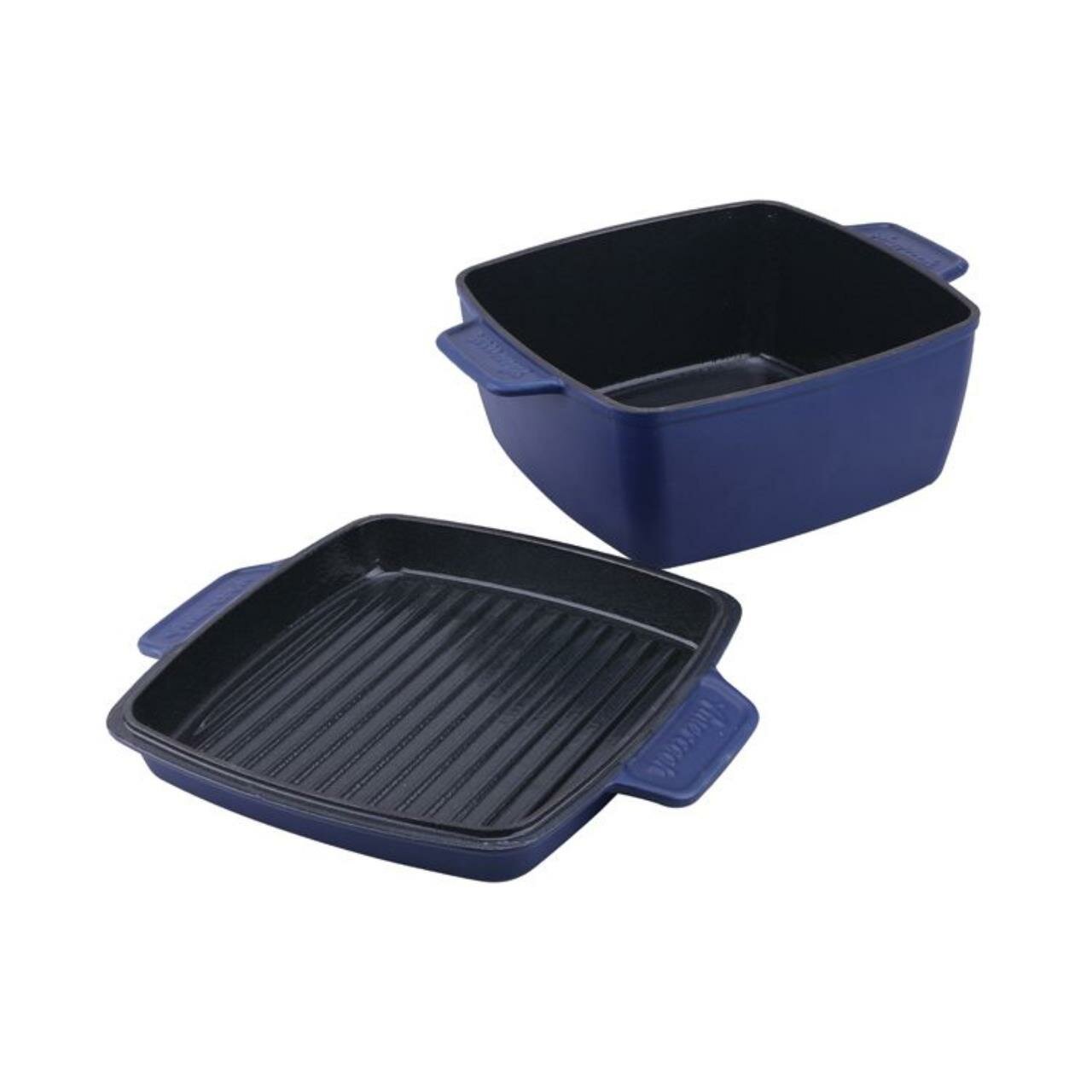 Казан квадратный с крышкой Amercook, серия LE PLURIEL II (диаметр 24х24 см, высота борта 11 см, объем 4,3л) AC0112805.24PE