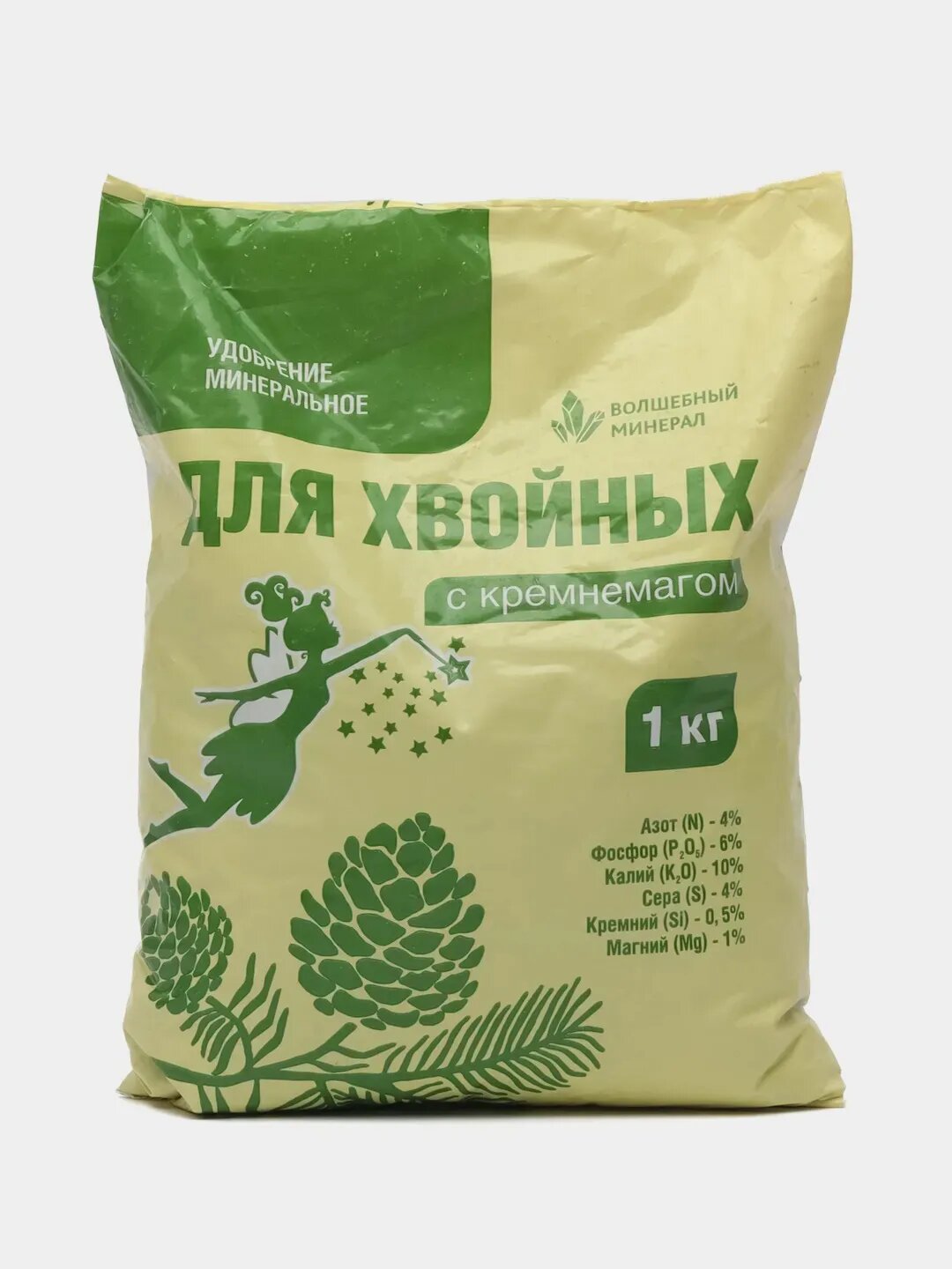 Удобрение Пермагробизнес "Хвойные с кремнемагом", минеральное, гранулы, 1 кг