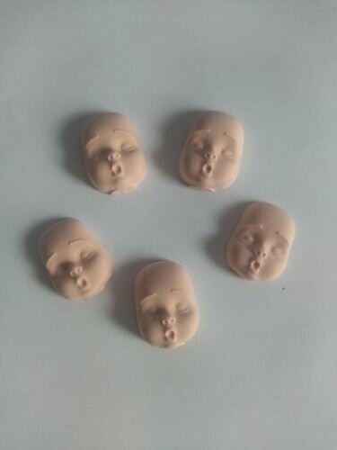 Набор лиц - 5 шт. для ватной игрушки и куклы, малыш, ребенок, мальчик, девочка