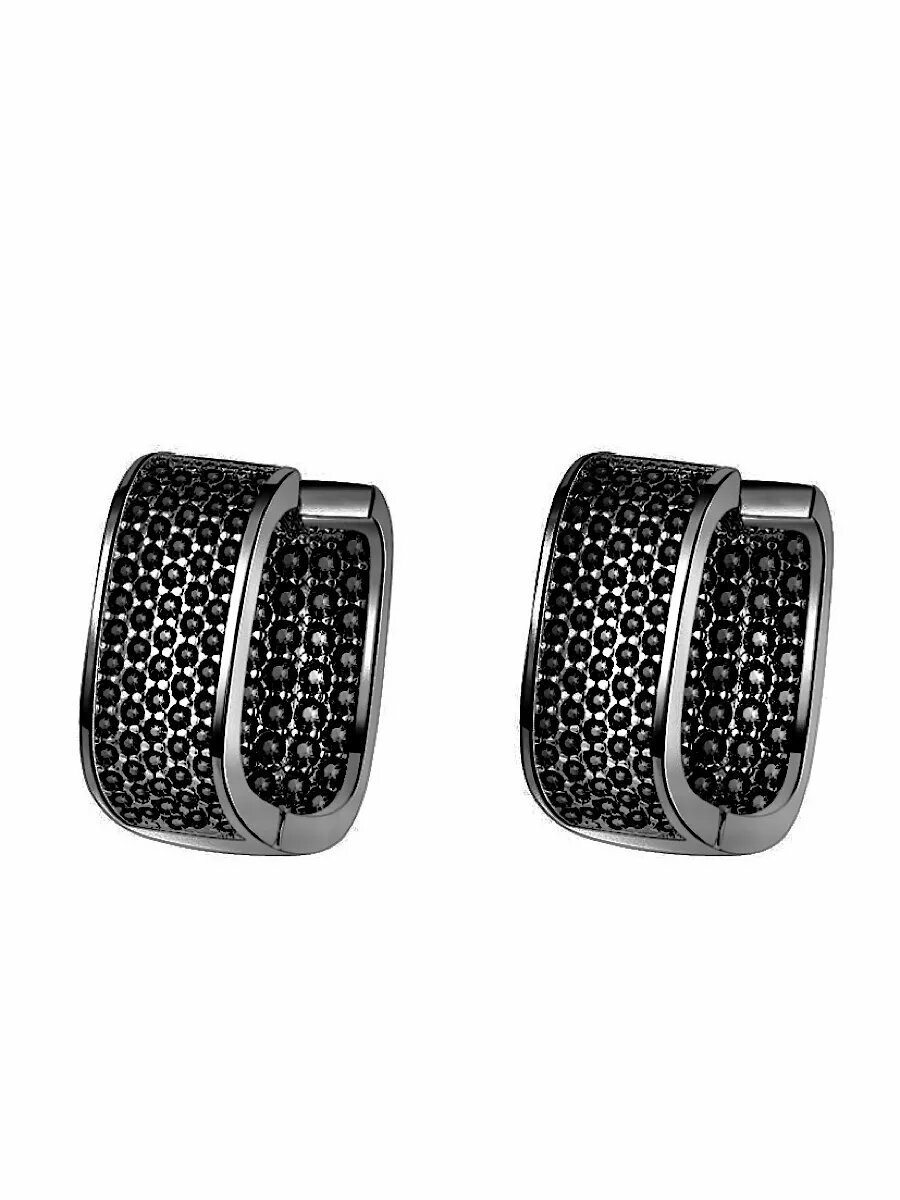 Серьги, кристалл, фианит, циркон