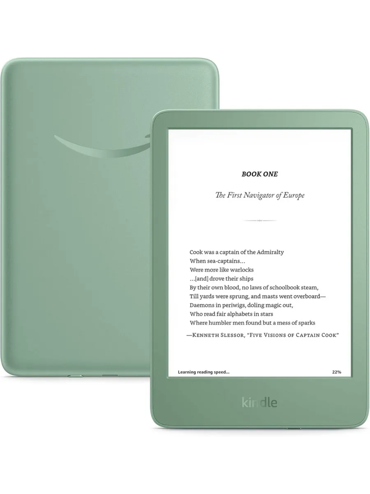 Электронная книга Amazon Kindle (2024) 11th Generation 6, 16Гб , Зеленая