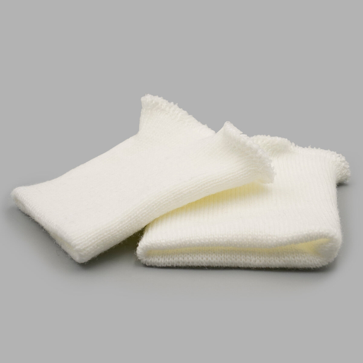 Манжет средней плотности (100% акрил), 14 кл, 1*1, 8см*9,5см (в-06 белый)