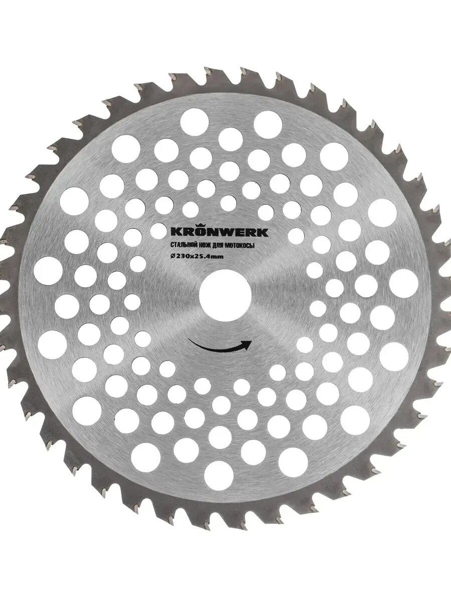 Нож для триммера 230х25,4, 40 зубьев Kronwerk 96343