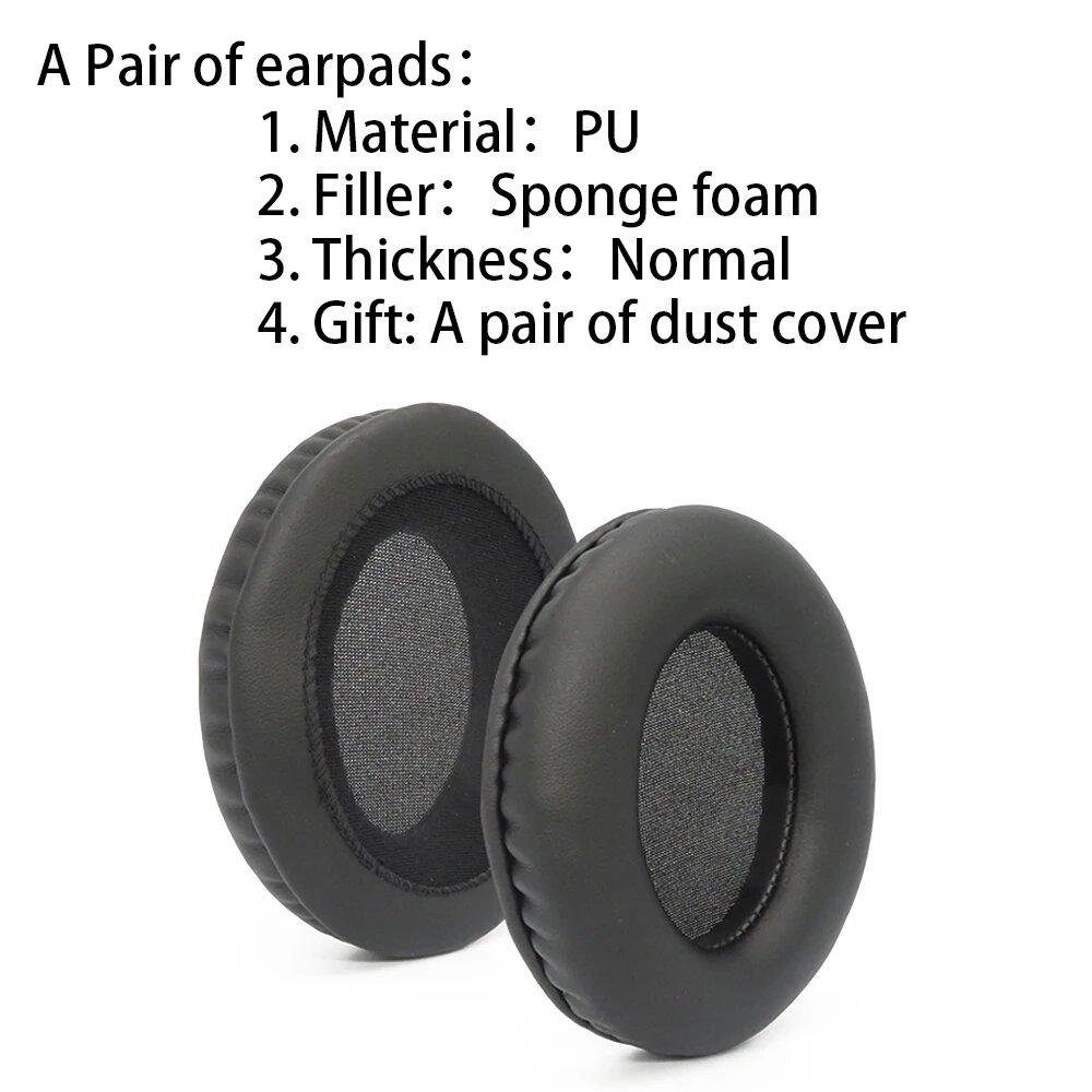 Амбушюры для наушников Audio-Technica черные Ear Covers For ATH-AVC200