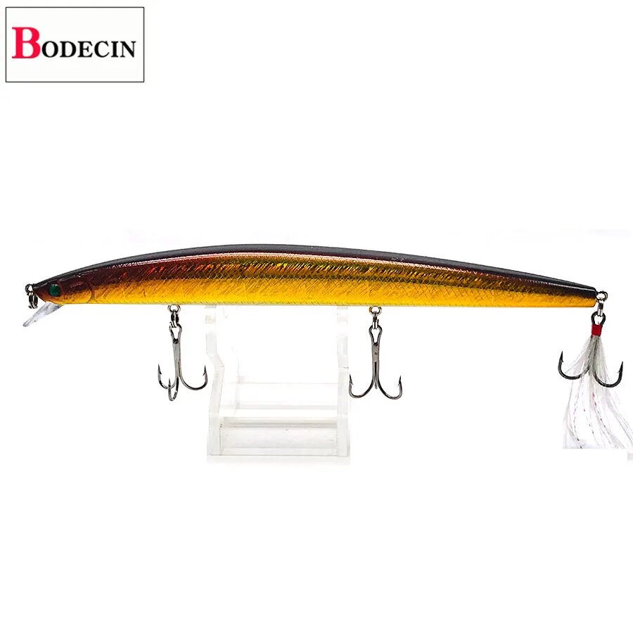 Большой лазерный Джеркбейт, блесна, искусственная рыболовная приманка, Воблер для рыбы, троллинга, щуки, карпа