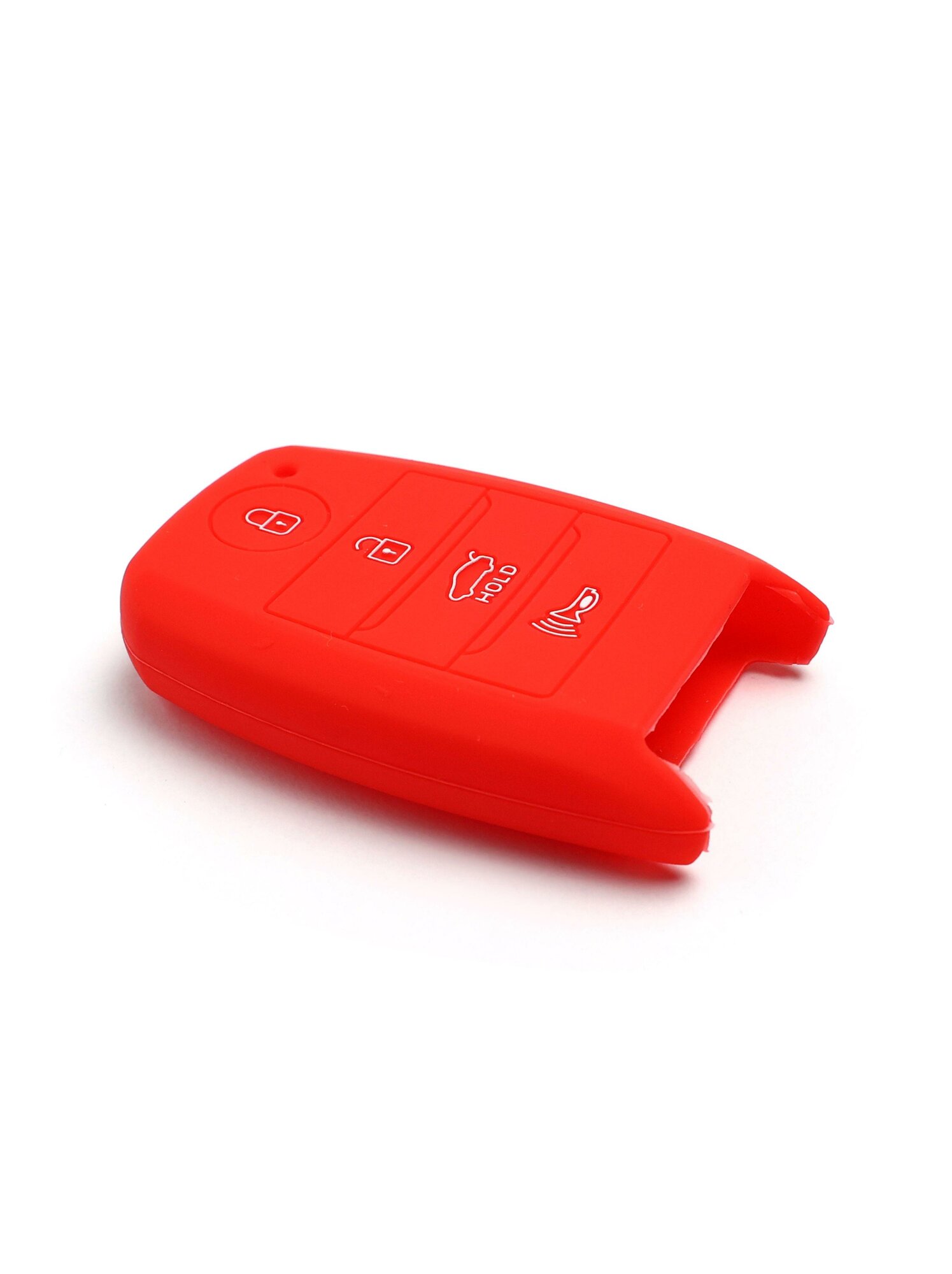 Силиконовый чехол BGT для ключей Kia (Киа), влагозащитный, ударопрочный, красный